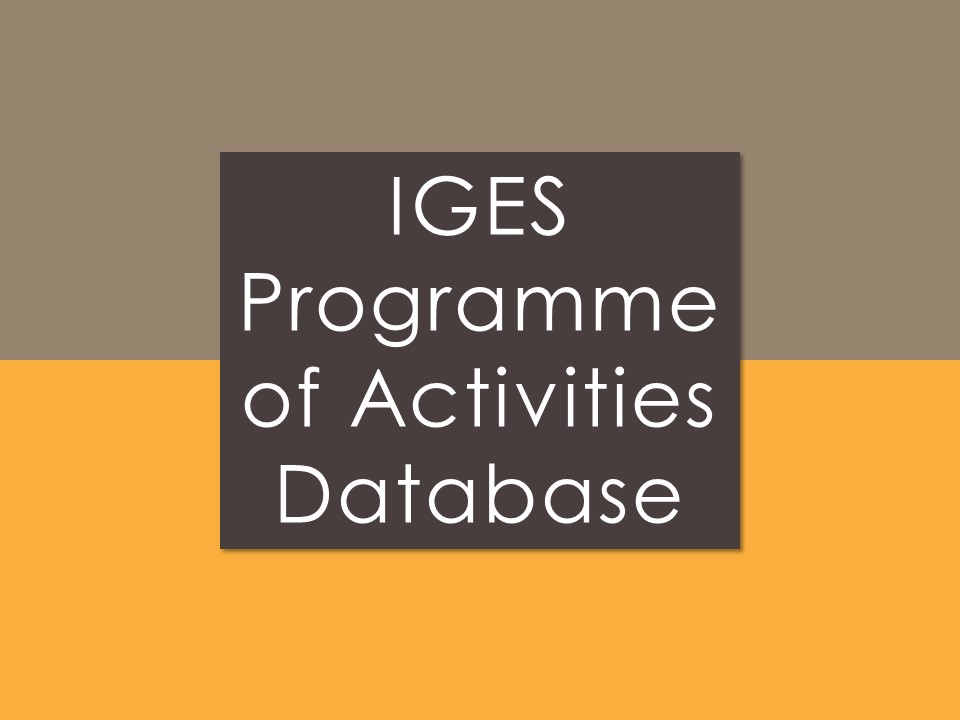 Climate Databases | IGES